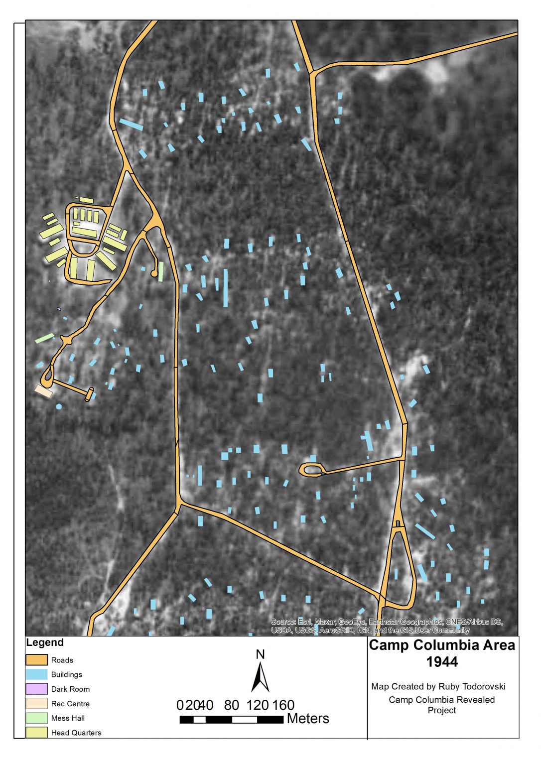 Aerial Photographs and Maps of Camp Columbia - Camp Columbia