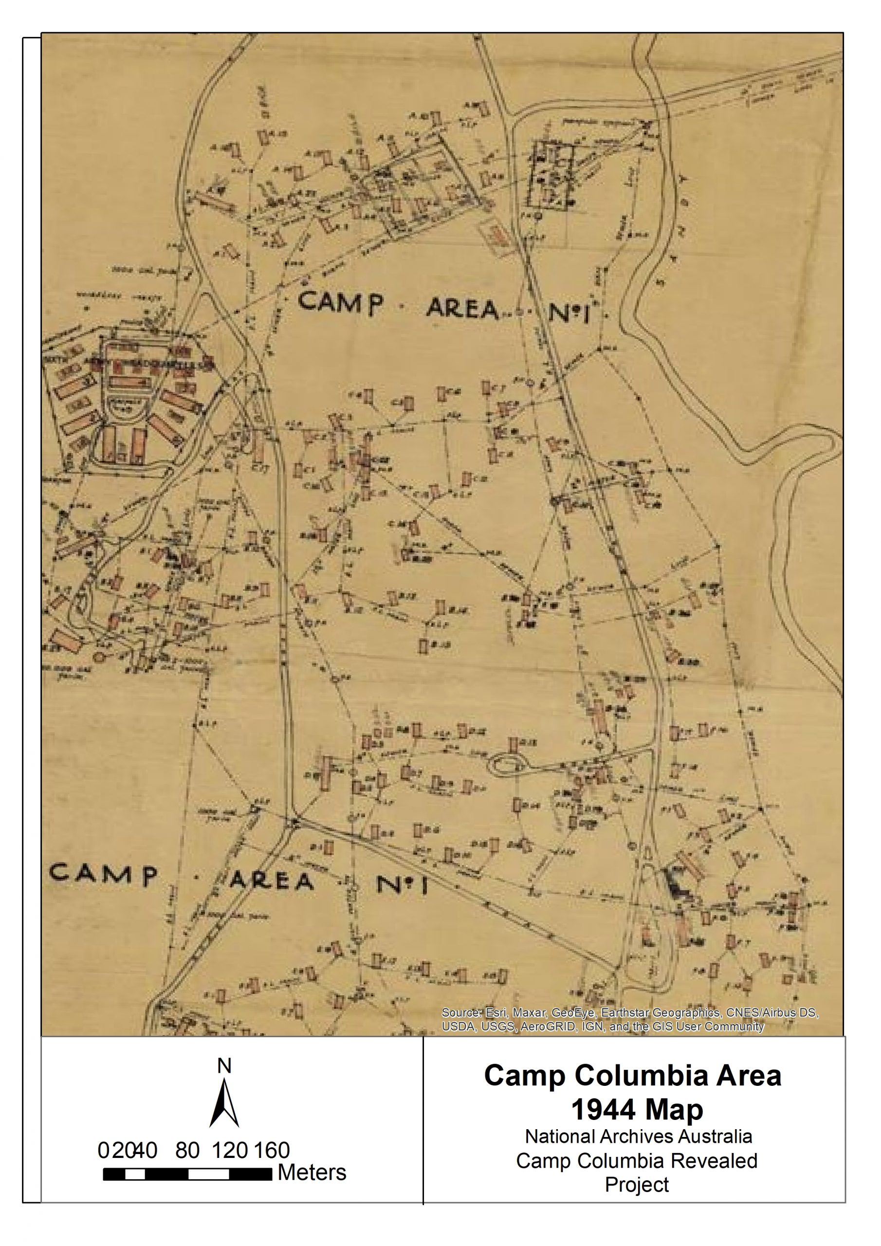 Aerial Photographs and Maps of Camp Columbia - Camp Columbia