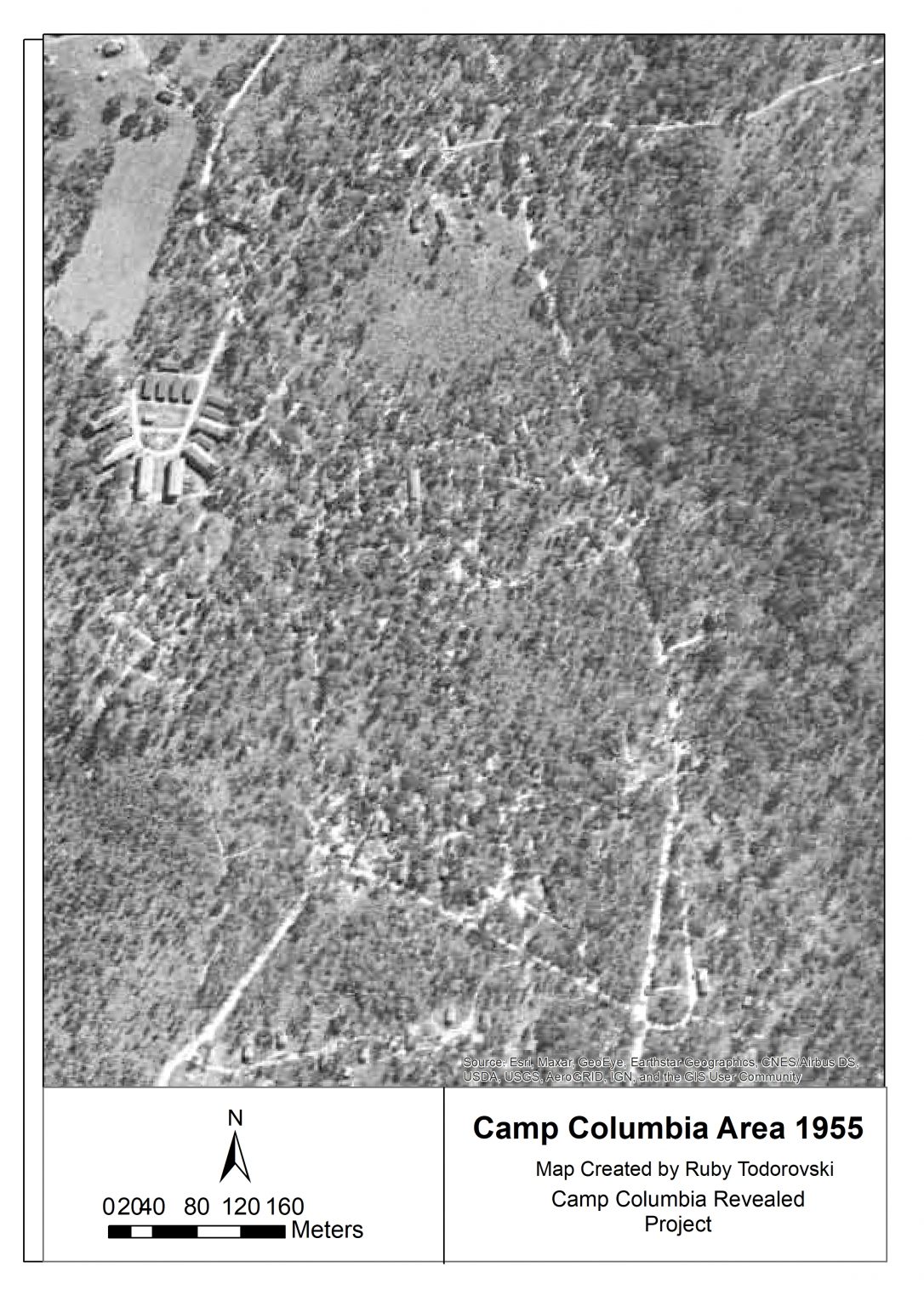 Aerial Photographs and Maps of Camp Columbia - Camp Columbia