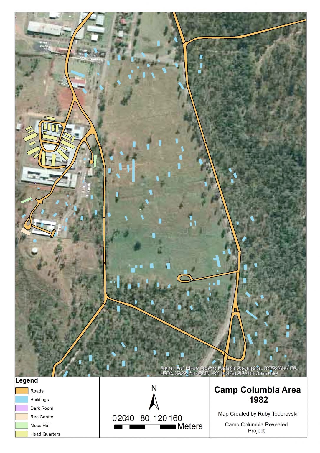 Aerial Photographs and Maps of Camp Columbia - Camp Columbia