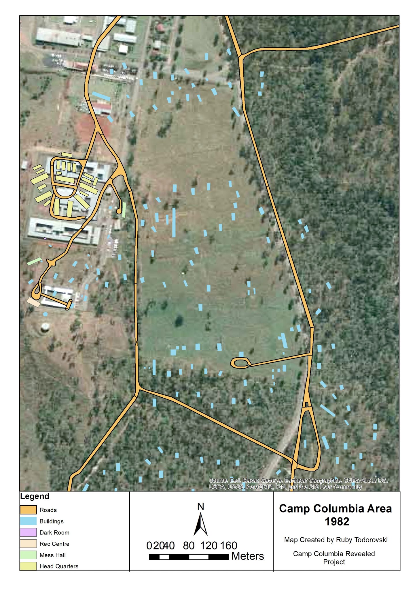 Aerial Photographs and Maps of Camp Columbia - Camp Columbia
