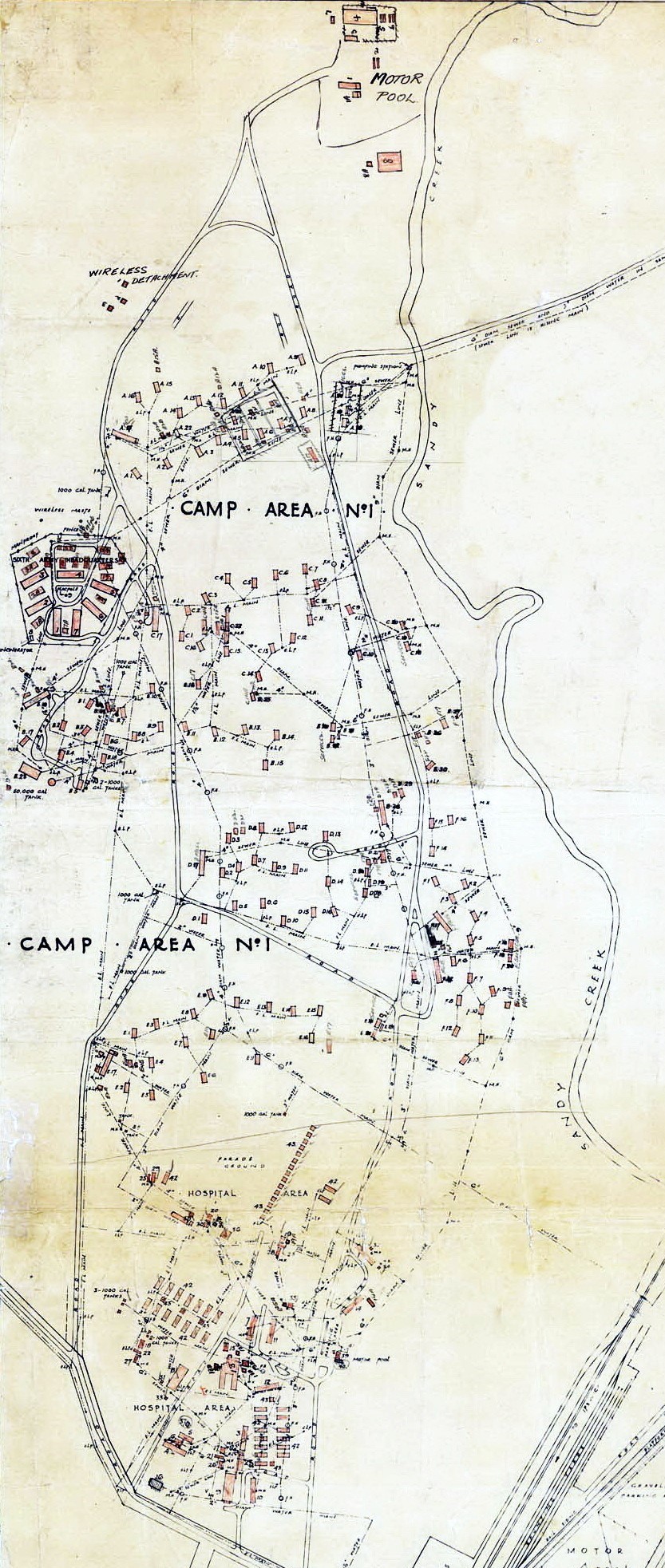 Aerial Photographs and Maps of Camp Columbia - Camp Columbia