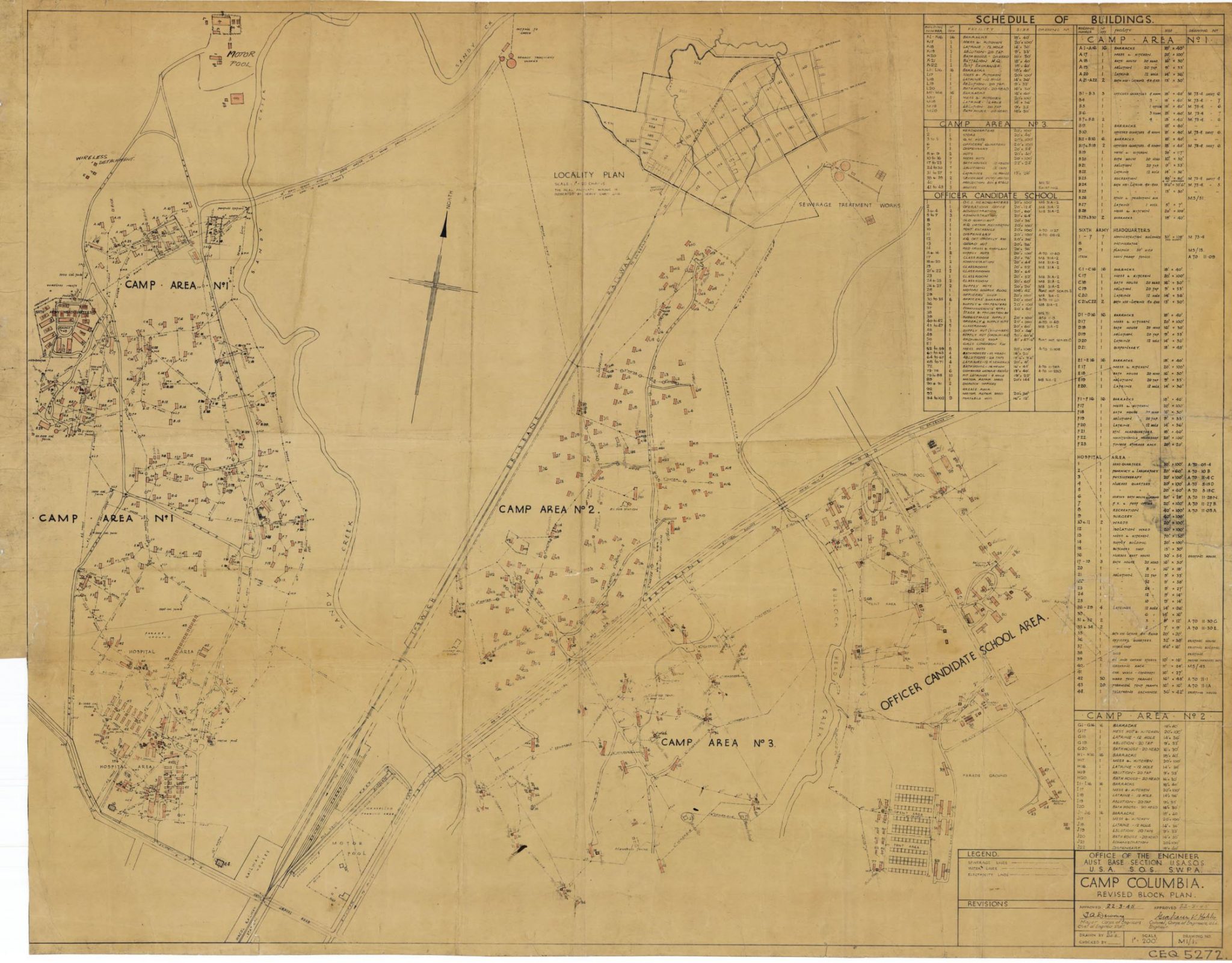 Aerial Photographs and Maps of Camp Columbia - Camp Columbia