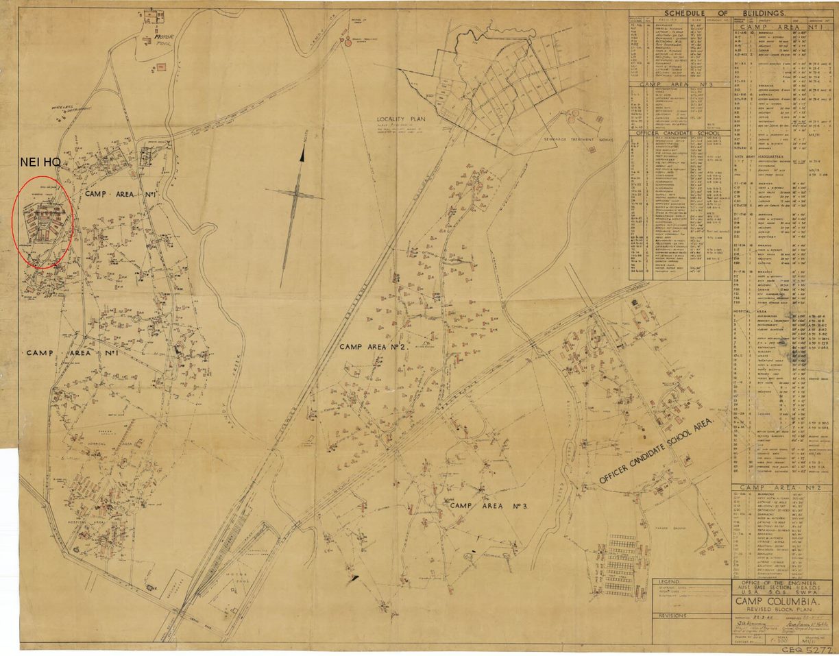 Aerial Photographs and Maps of Camp Columbia - Camp Columbia
