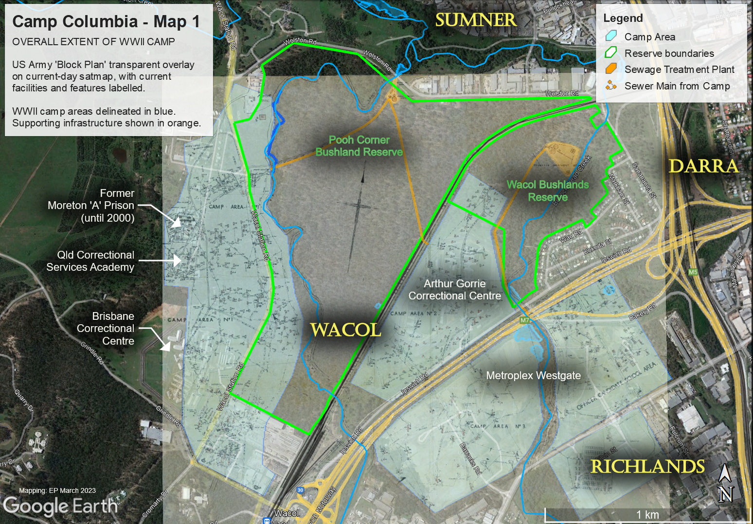 Key Maps for the Heritage Plan - Camp Columbia