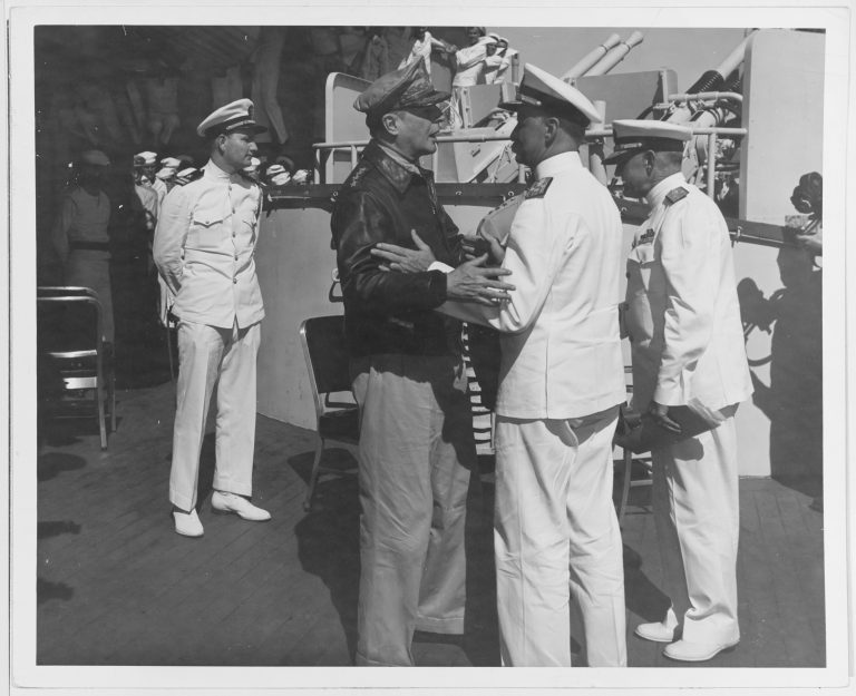 WWII - Tension between Admiral Nimitz and General MacArthur - Camp Columbia