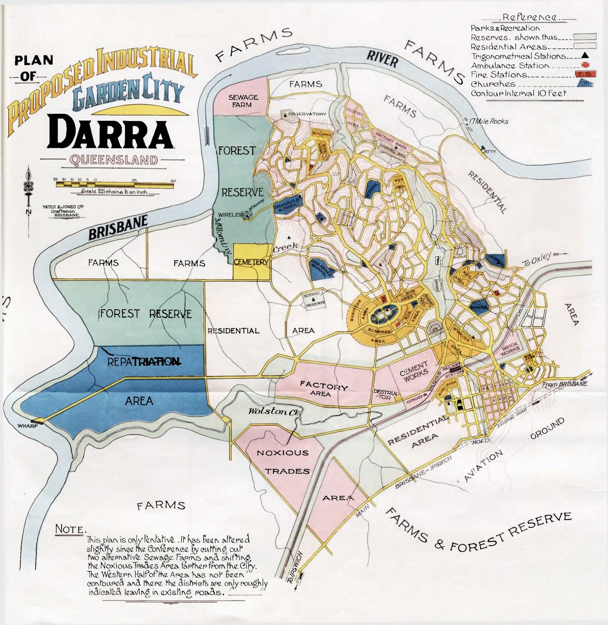 Proposed Industrial Garden City in Darra - 1918 - Camp Columbia