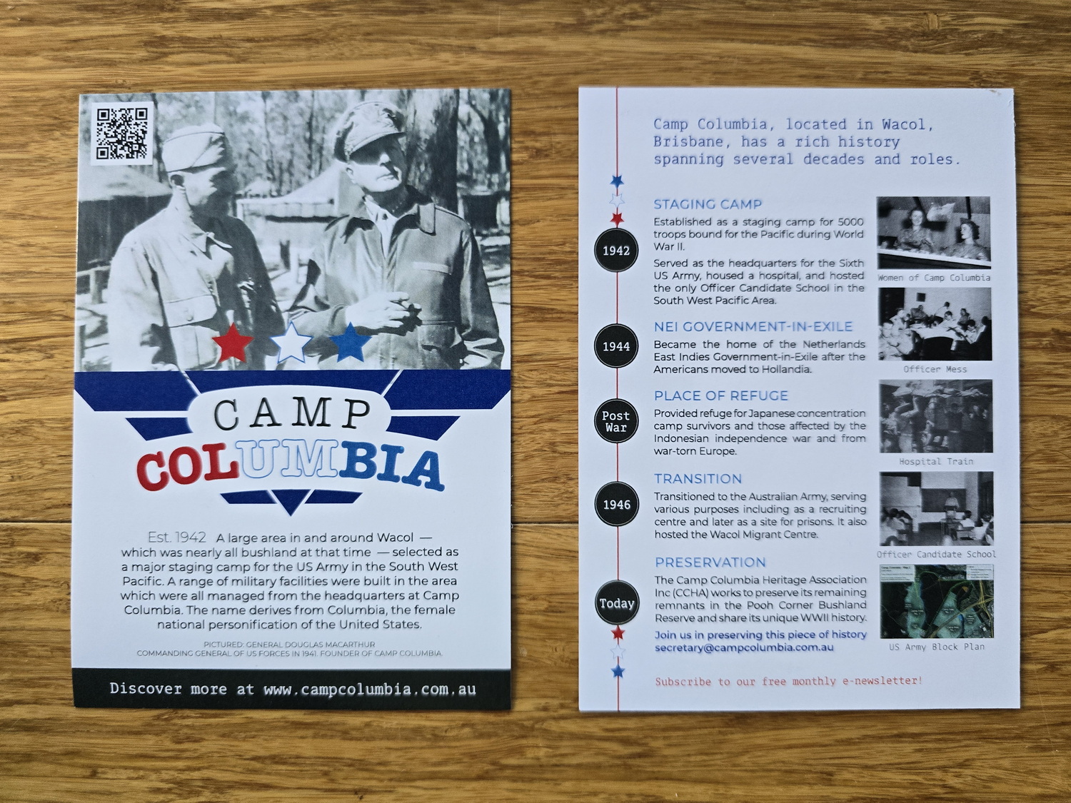 Camp Columbia flyers - Camp Columbia