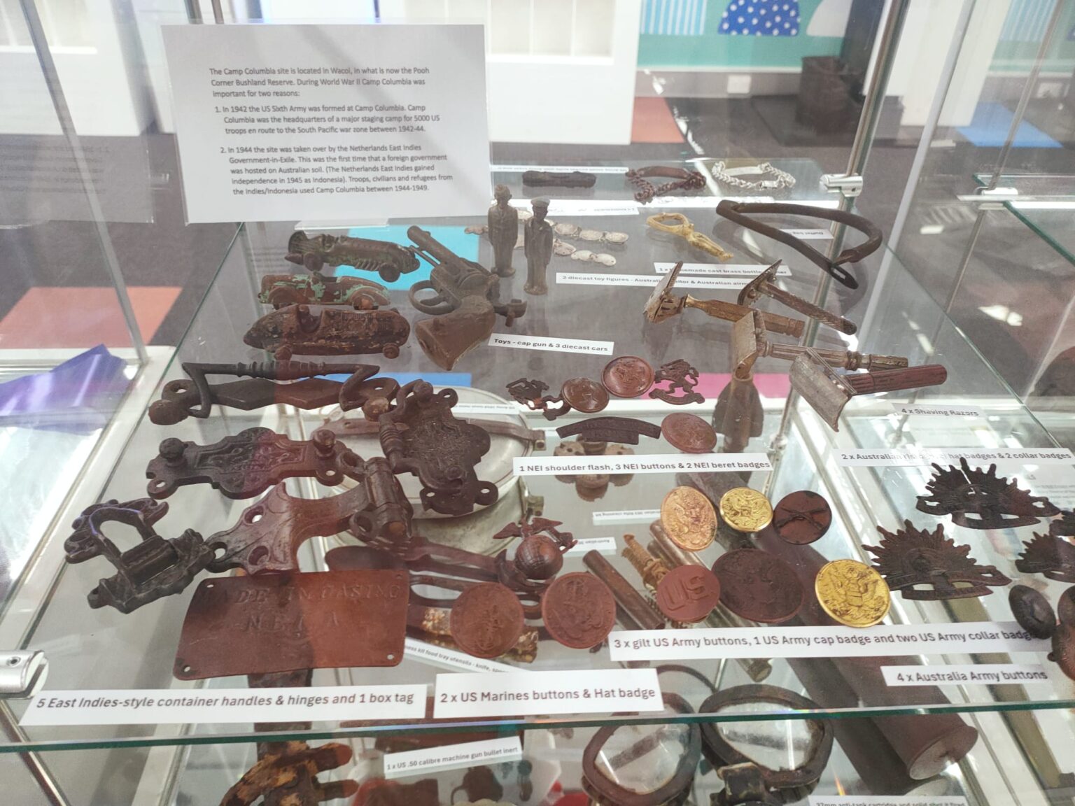 Inala Library Camp Columbia ANZAC Displays - Camp Columbia