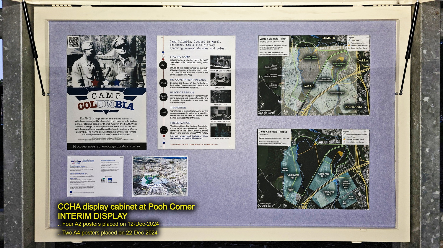 Camp Columbia Display Cabinet installed at Pooh Corner - Camp Columbia